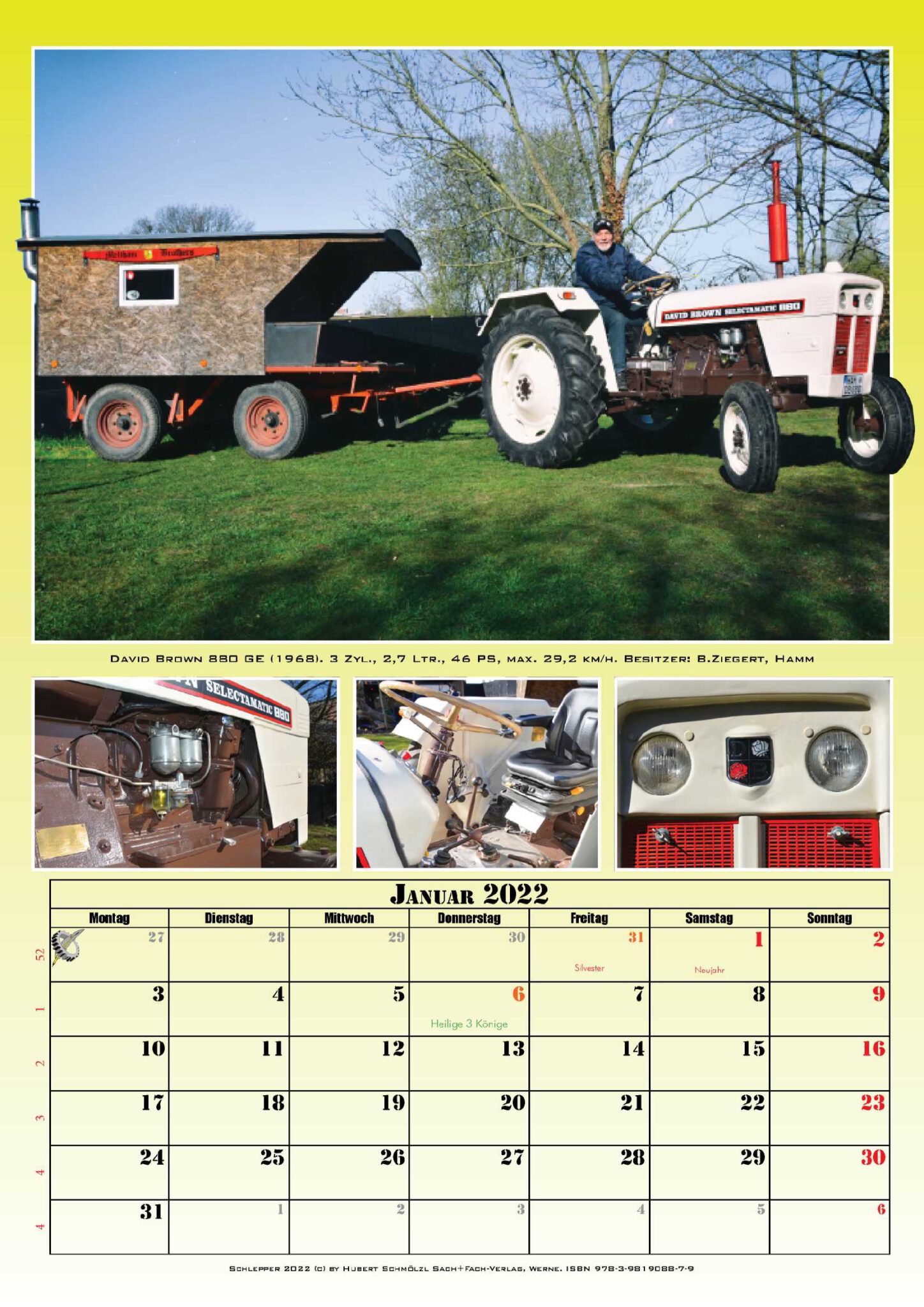 Kalender „Schlepper 2022“ - Hubert Schmölzl Sach+Fach-Verlag
