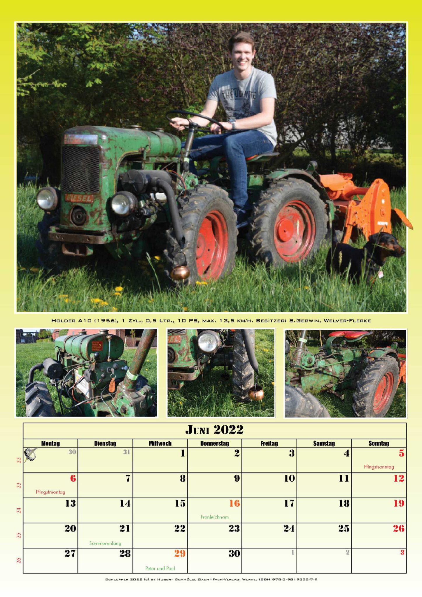 Kalender „Schlepper 2022“ - Hubert Schmölzl Sach+Fach-Verlag