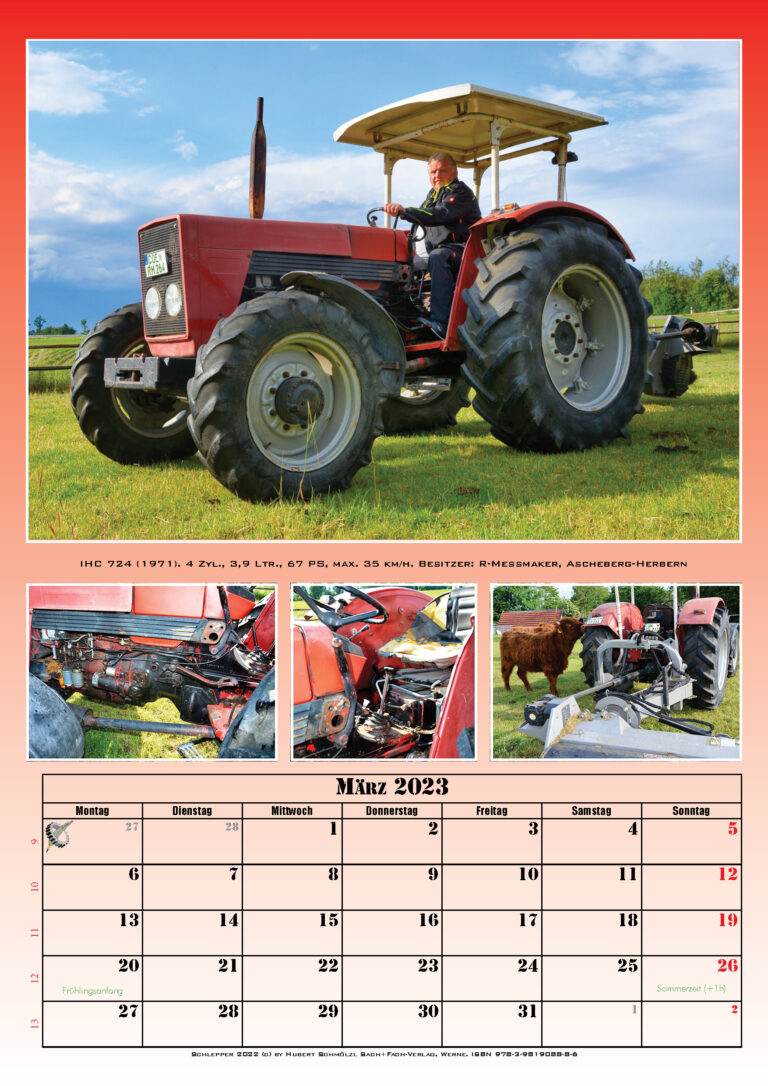 Kalender „Schlepper 2023“ - Hubert Schmölzl Sach+Fach-Verlag