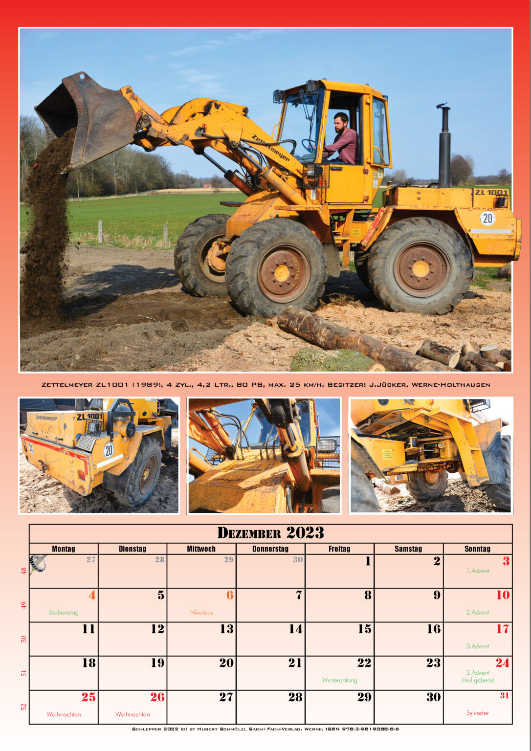 Kalender „Schlepper 2023“ - Hubert Schmölzl Sach+Fach-Verlag